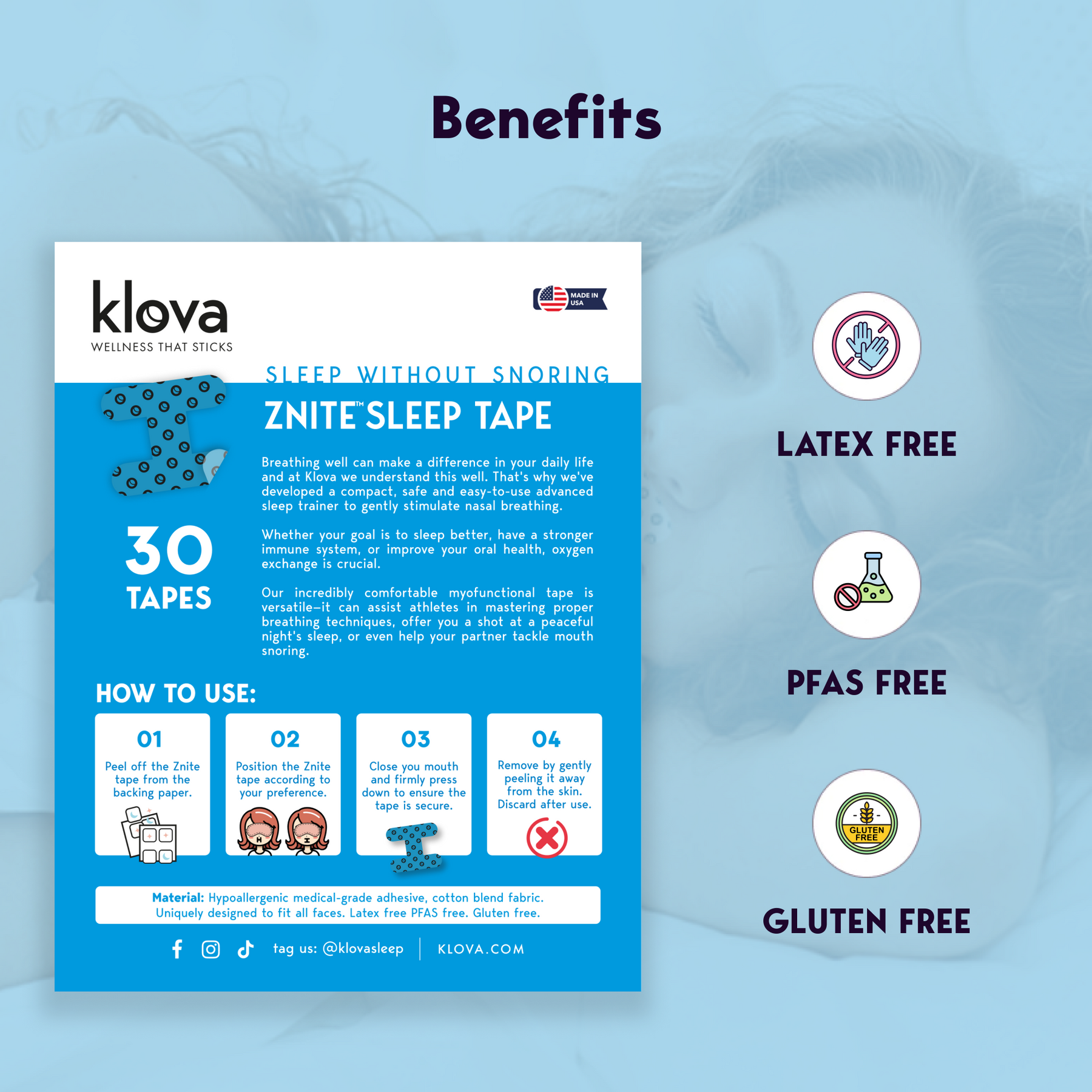 ZNite™️ Sleep Tape (Sample) – Klova